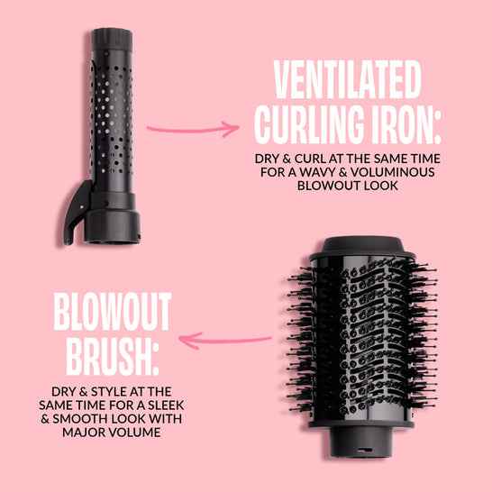 Rose Gold Super Styler Hair Dryer & Multi Styler - FoxyBae – FOXYBAE.COM
